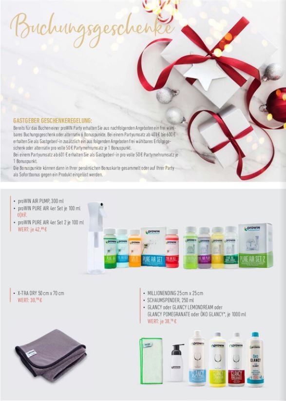 Unsere Geschenke für SIE vom 16.09.-31.12.2019 – prowin Direktion ...